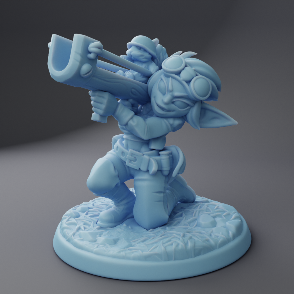 Squirrel launcher Goblin Fantasy Resin Miniature DnD Figure TTRPG ...