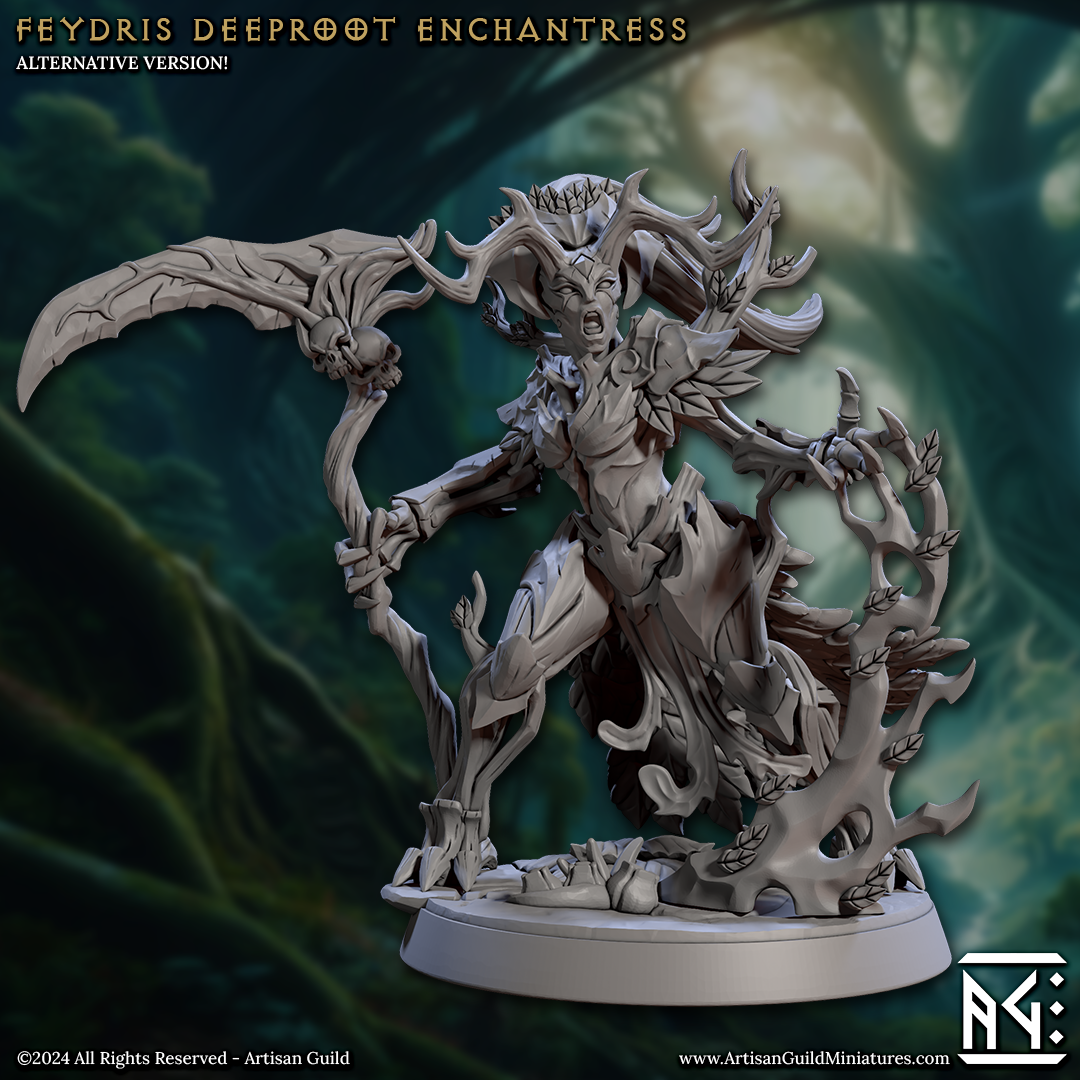 Feydris Deeproot Enchantress Spriggan Druid DnD 5E figure Wargame ...