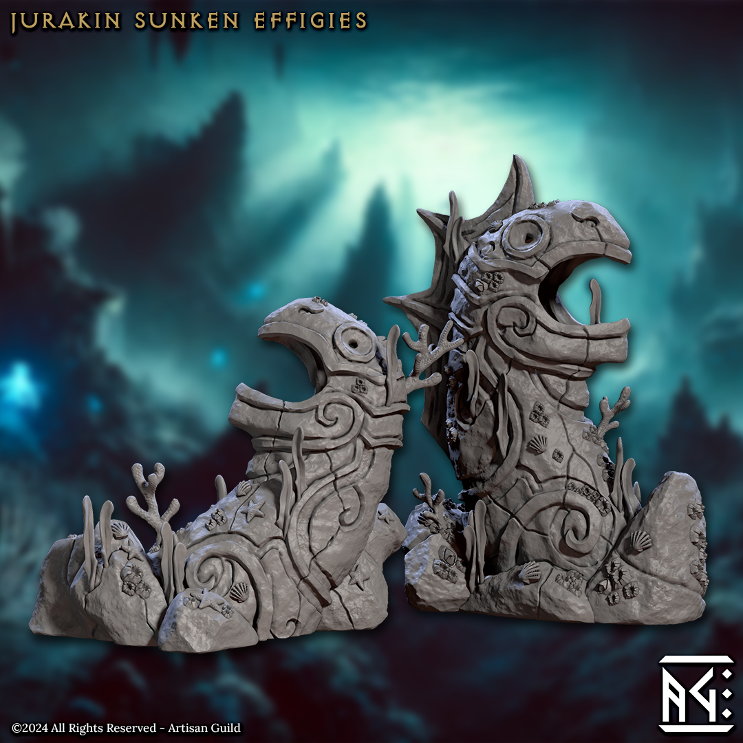 Jurakin Sunken Effigys DnD 5E Terrain Wargames Miniature AG Minis ...