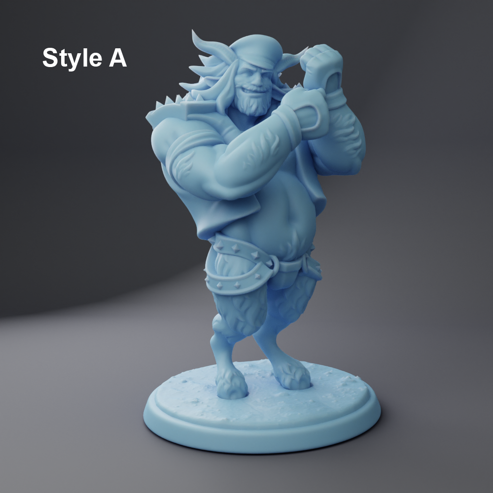 Satyr Cowboy Biker Fantasy Miniature DnD Tabletop RPG – SYZGames