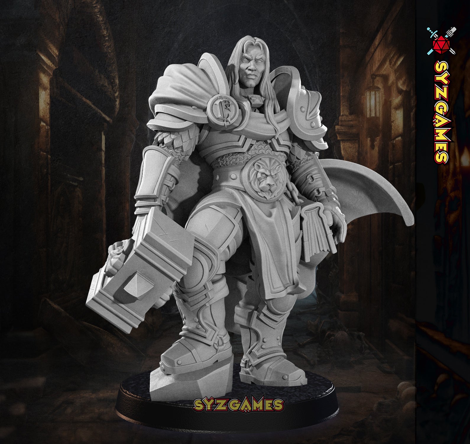Human Prince Paladin Warcraft Miniature D&D Paladin 5E Figure – SYZGames