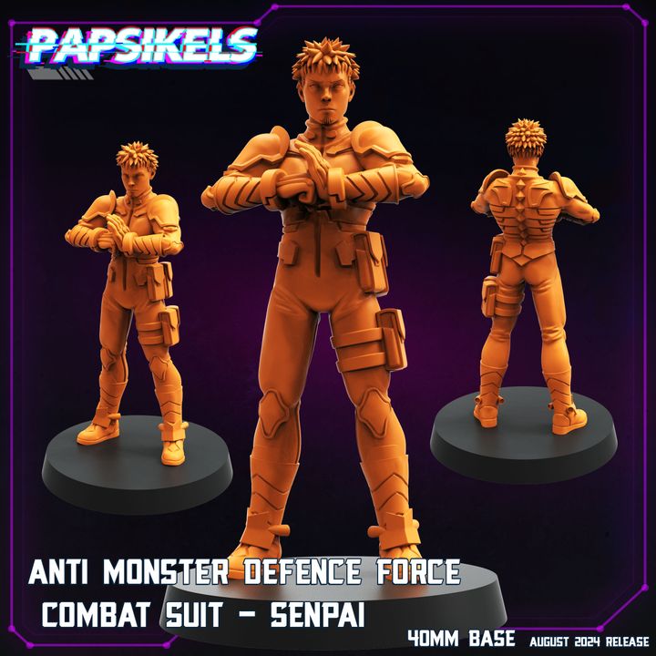 Anti Monster Defence Force Combat Suit Senpai Sci-Fi Miniature RPG ...