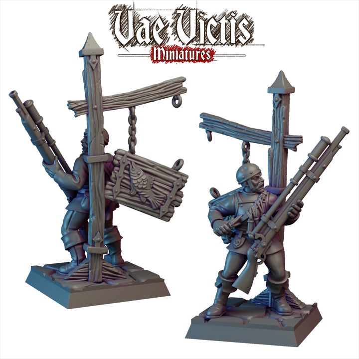 Rifleman Fighter Fantasy Miniature DnD Wargame Pathfinder Tabletop RPG ...