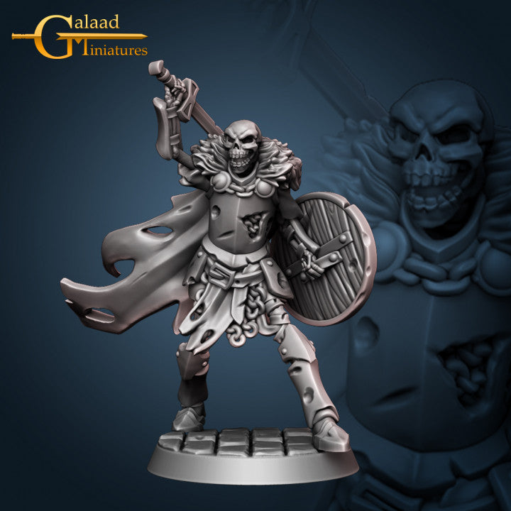 Skeleton Warrior Fantasy Miniature DnD 5e Wargame Pathfinder TTRPG ...