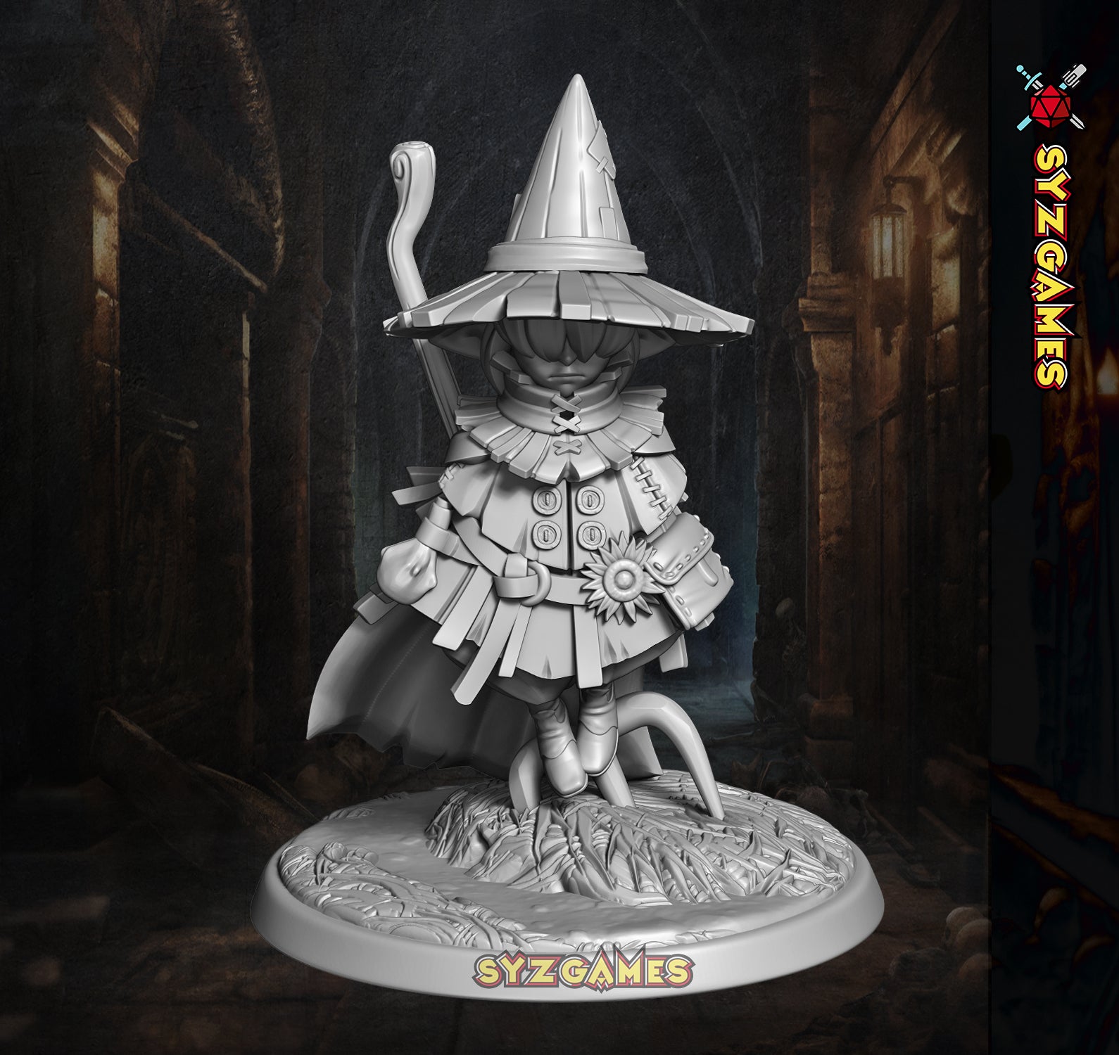Pepo the Pumpkin Wizard Goblin Resin Miniature DnD Figure TTRPG – SYZGames
