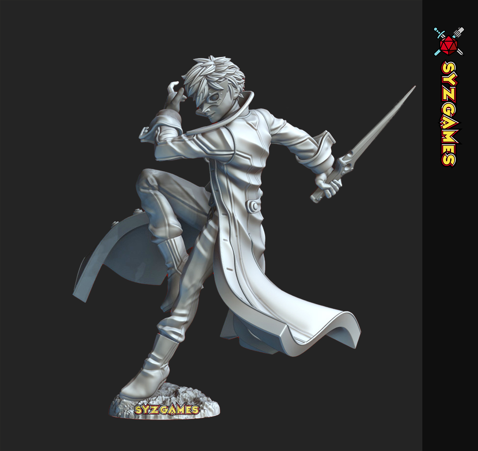 Joker Persona 5 Resin Miniature DnD figure Pathfinder TTRPG – SYZGames