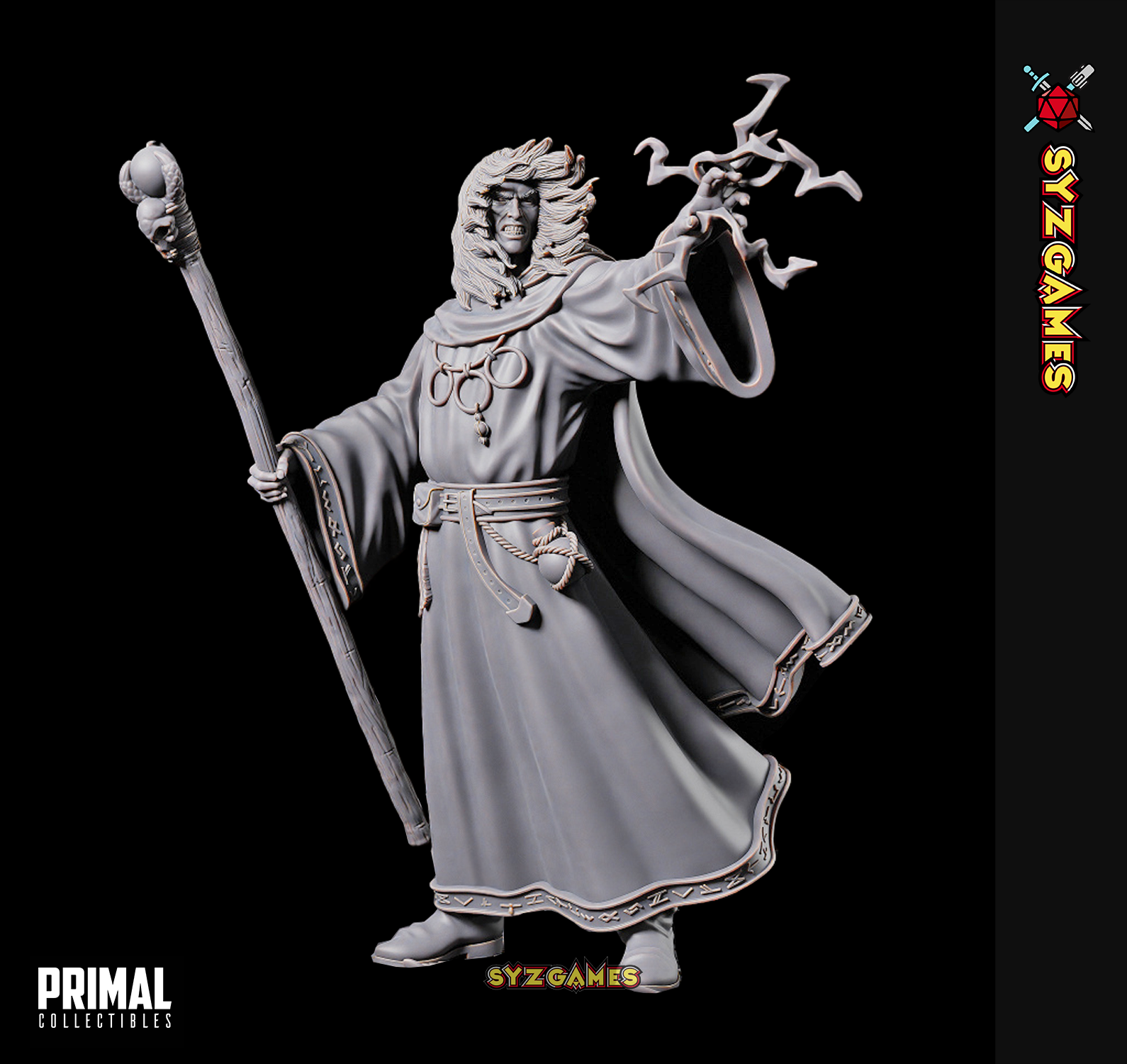 Black Raistlin Dragonlance Wizard Miniature DnD Miniatures D&D Figure ...