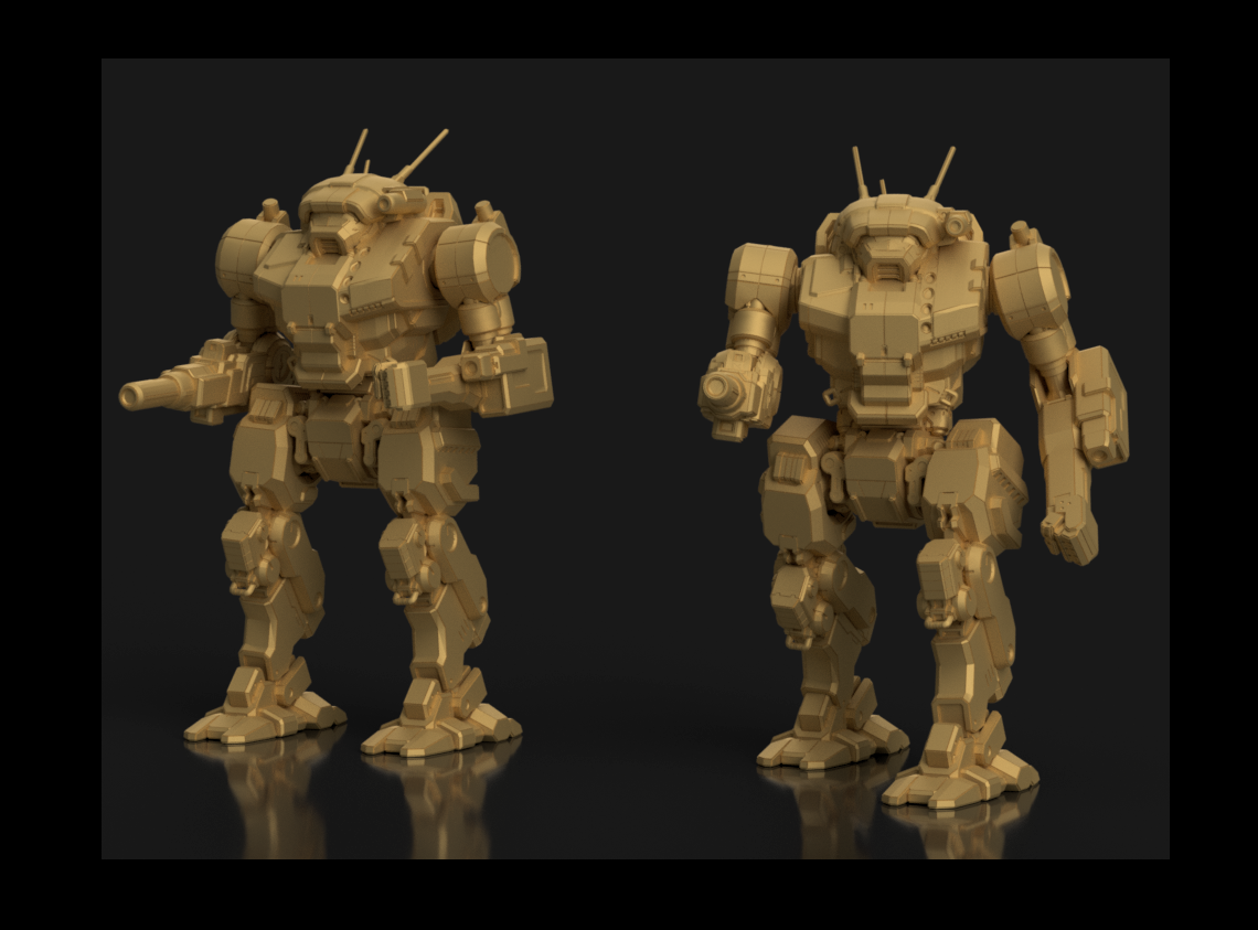 Vindicator VND-1R MechWarrior Battletech Sci-Fi Miniature Meche ...