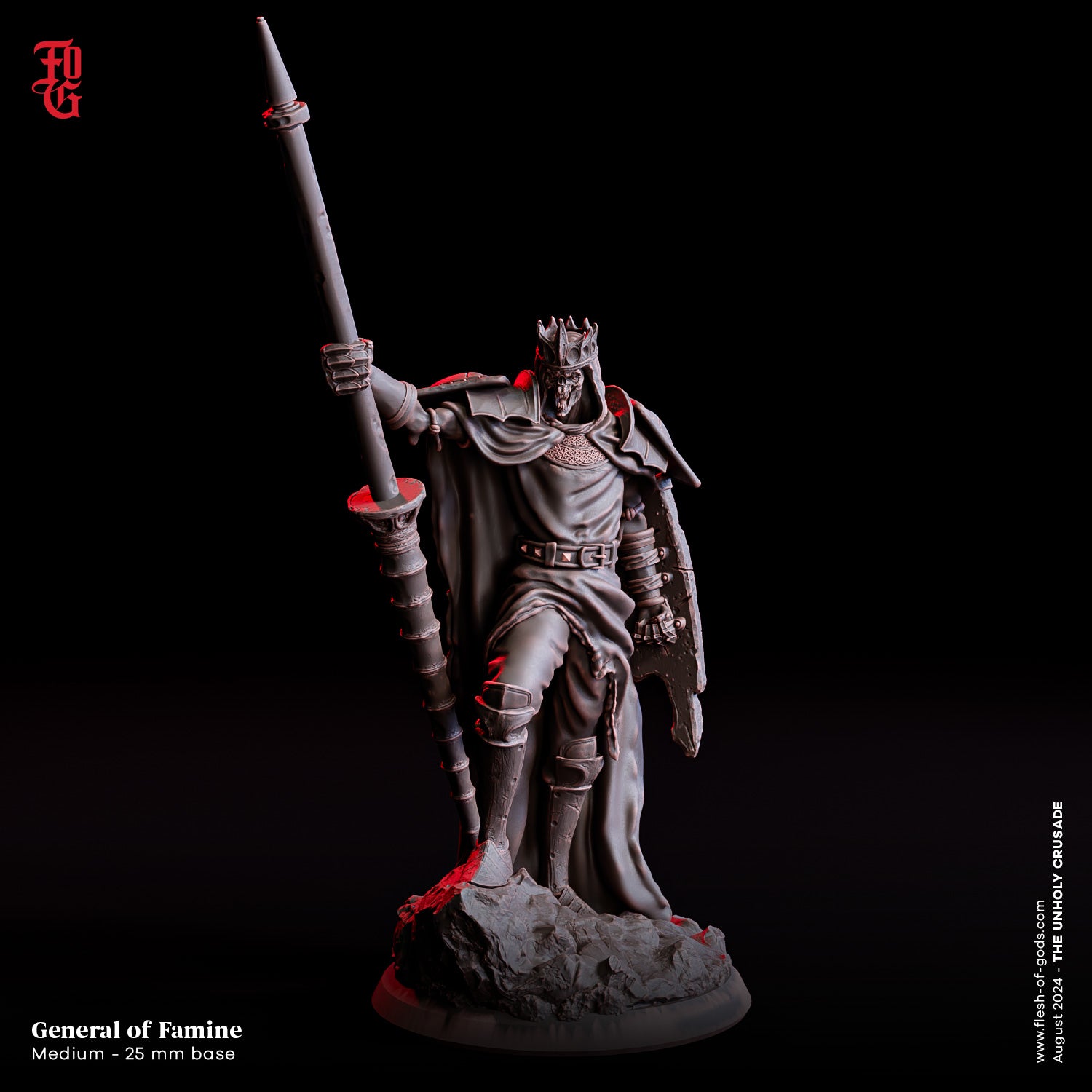 General Of Famine Skeleton Fighter Undead Miniature DnD 5e RPG ...