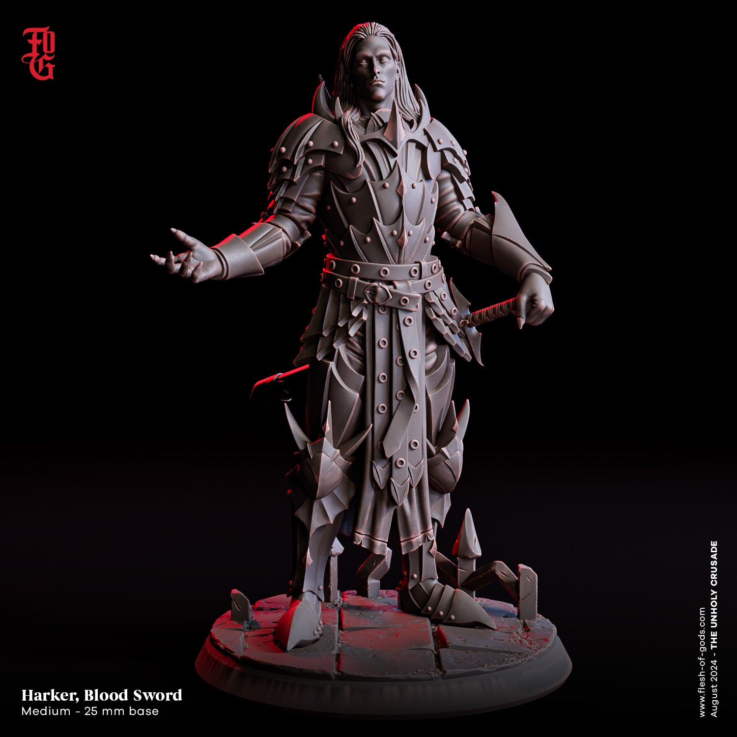 Harker, Blood Sword Vampire Fighter Miniature DnD 5e RPG Wargaming ...