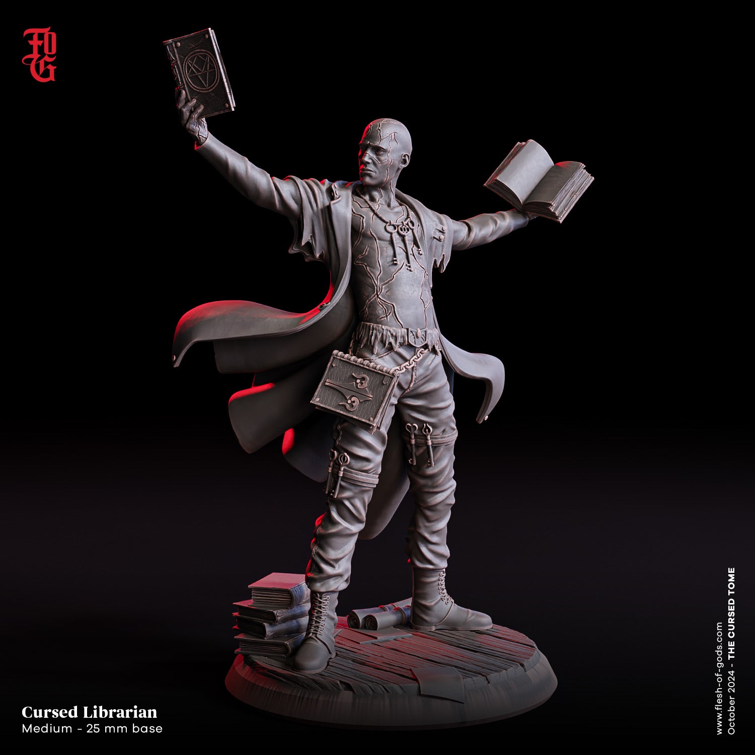 Cursed Librarian NPC Miniature DnD 5e Figure Wargames – SYZGames