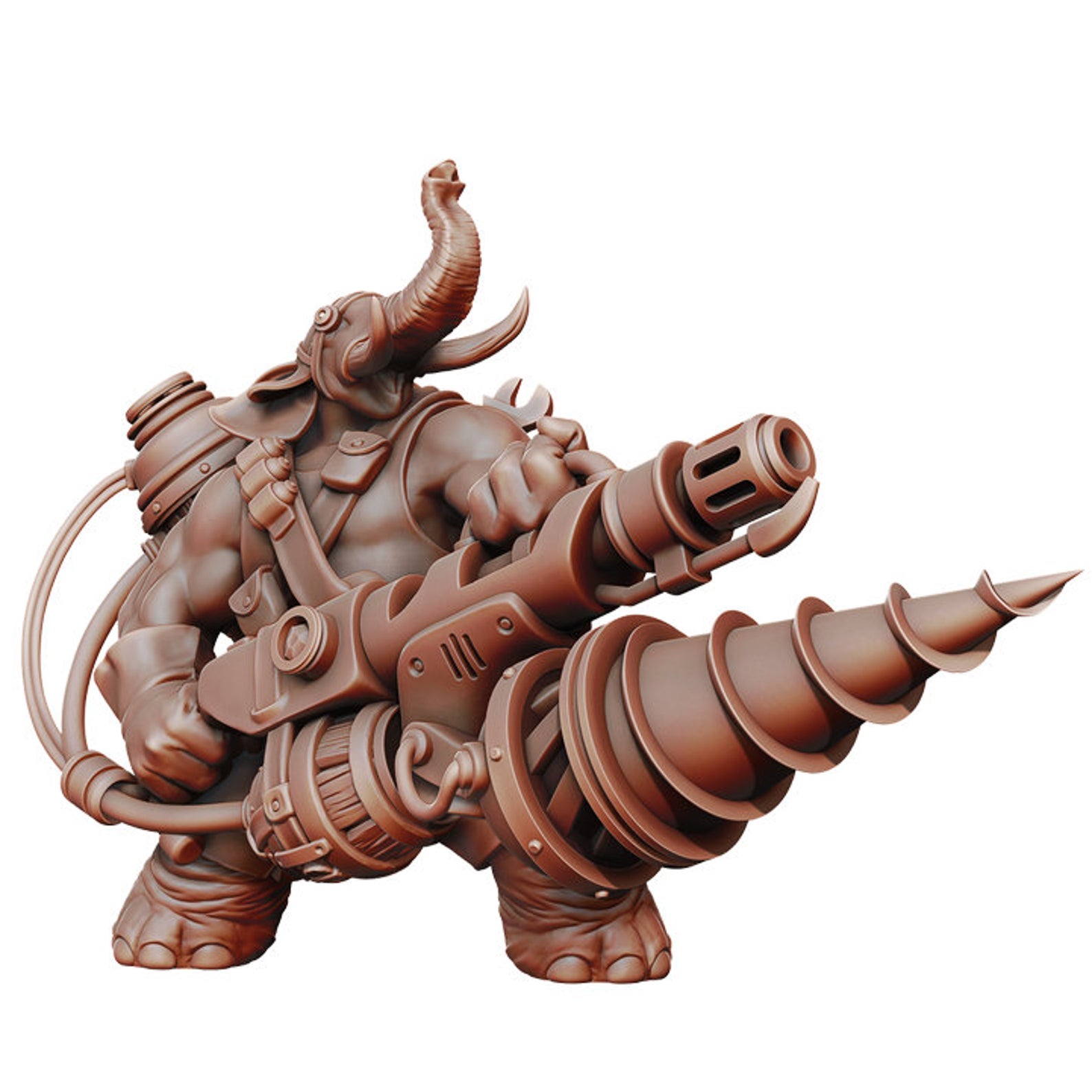 Elephantfolk Loxodon Prophet Fantasy Minis DnD Warhammer Roleplaying ...