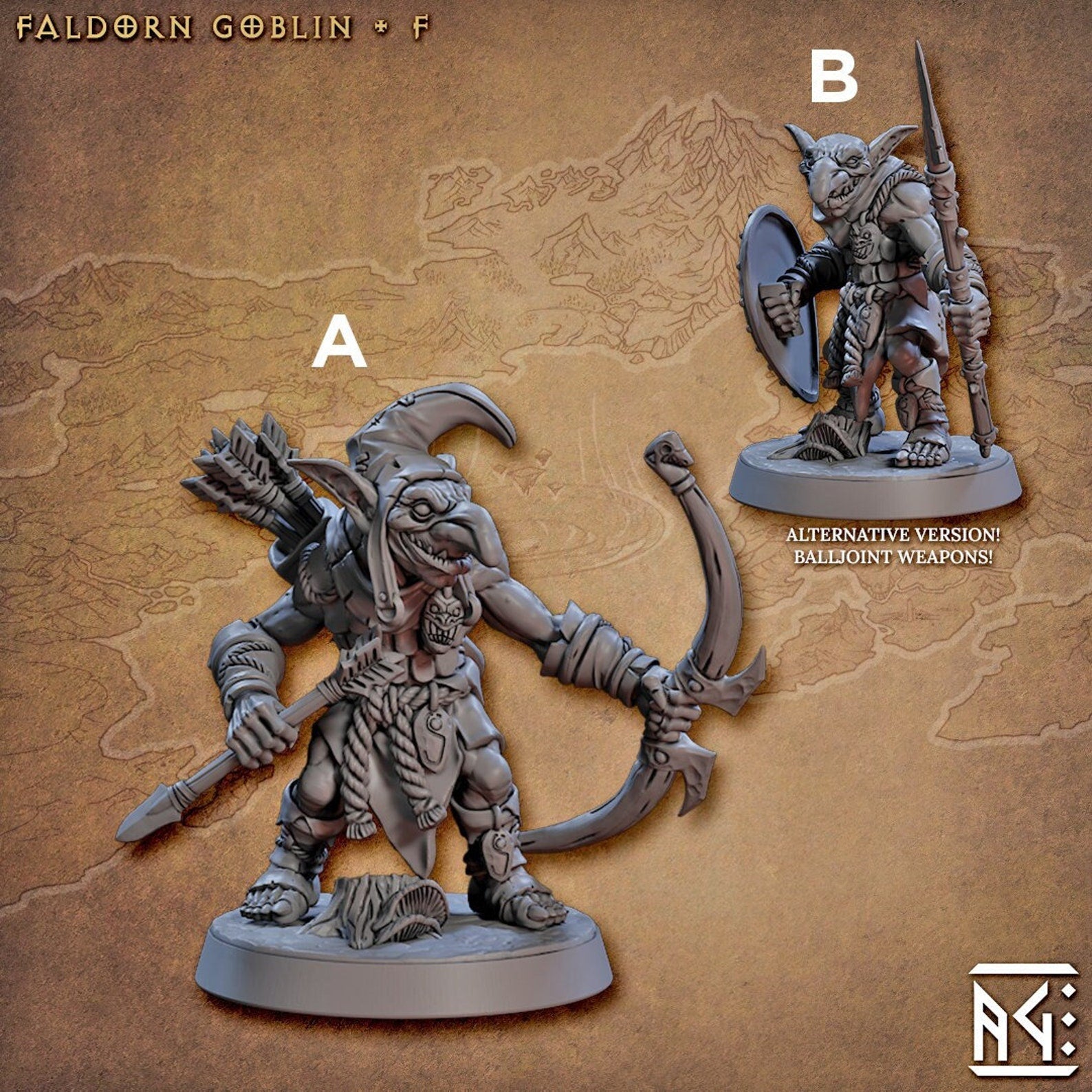 Faldorn Goblin Fantasy Miniature DnD RPG Tabletop Game Artisan Guild ...