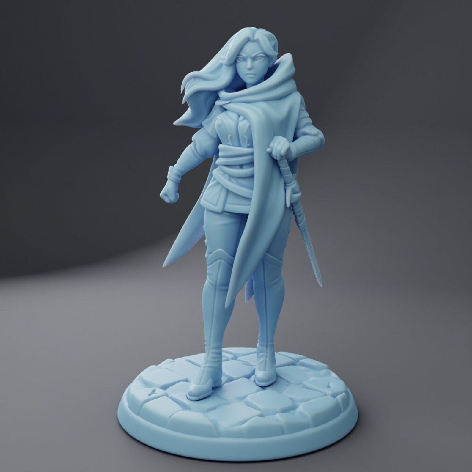 Synpheena 75mm Fantasy Miniature DnD RPG Tabletop Pathfinder Twin ...
