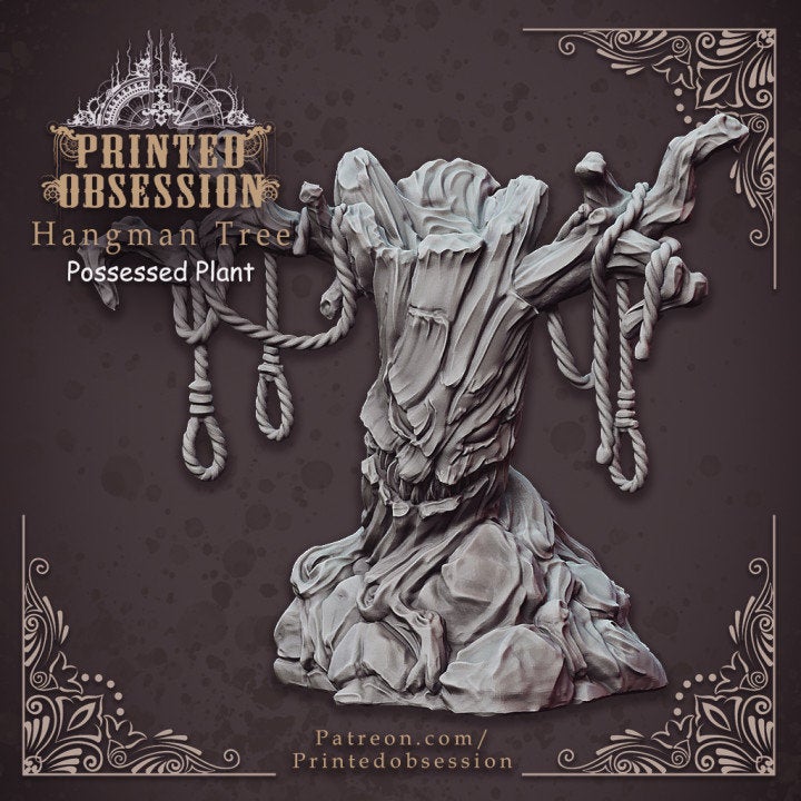 Hangman Tree-Large creature Fantasy Miniature DnD 5e Wargame Pathfinder ...